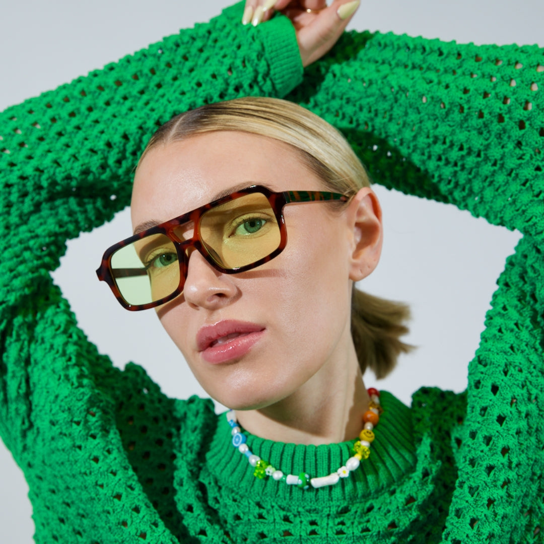 MADDY TORTOISE/LIME – Shady Lady Eyewear Ltd.
